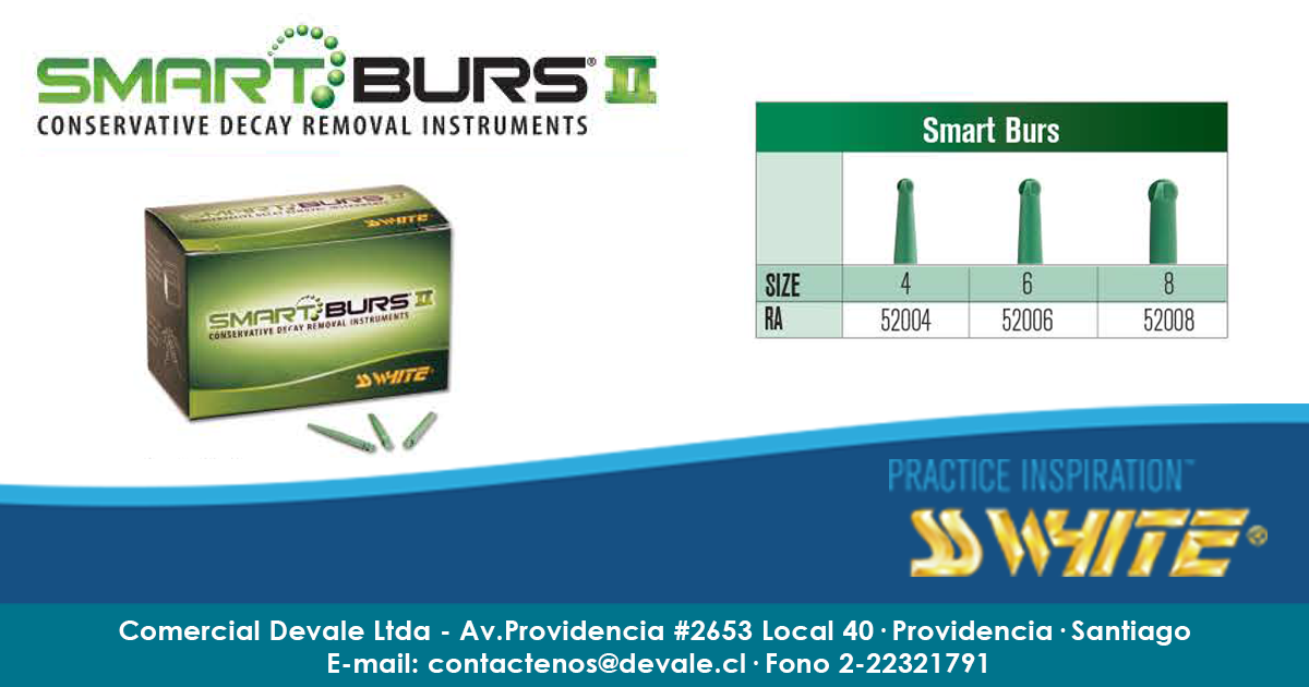 FRESAS SMARTBURS II LA FRESA INTELIGENTE | Devale Dental Supply