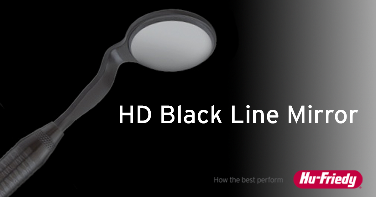 HD Black Line Mirror - Devale Dental Supply